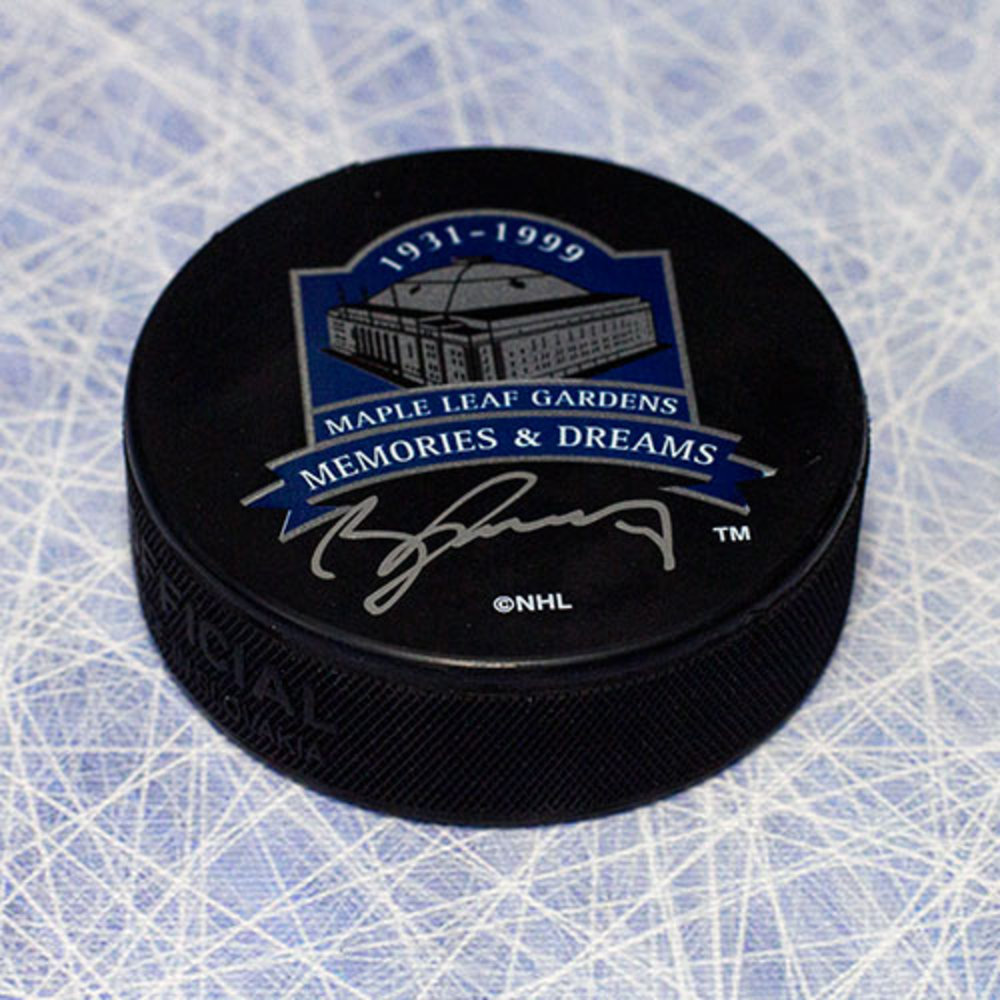 Borje Salming Toronto Maple Leaf Autographed MLG Memories & Dreams Puck ...