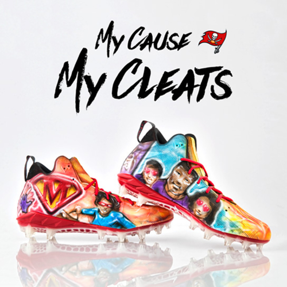 MY CAUSE MY CLEATS - Buccaneers Gerald McCoy CUSTOM CLEATS (Week 13 ...