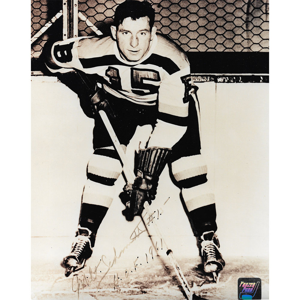 Milt Schmidt Autographed Boston Bruins 8X10 Photo w/HOF 1961 ...