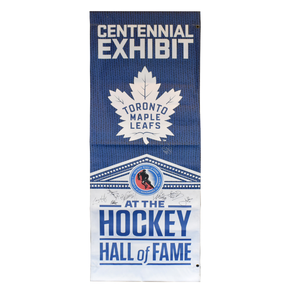 Autographed Toronto Maple Leafs Centennial Street Banner - NHL Auctions
