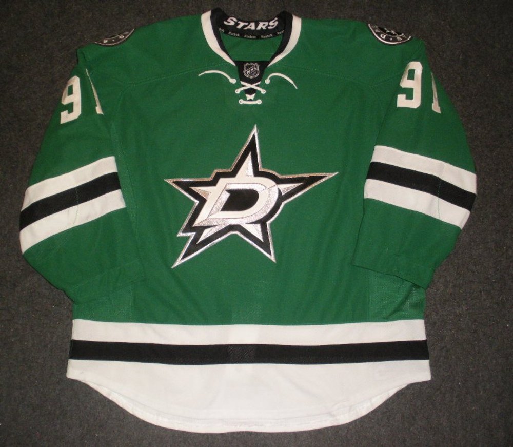 2013-14 Dallas Stars Opening Night- #91 Tyler Seguin - Game Worn Jersey ...