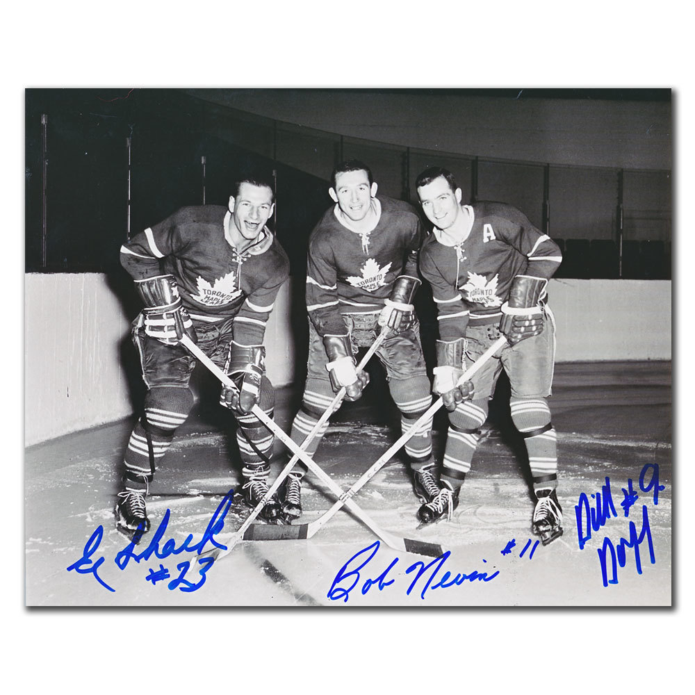 Eddie Shack Bob Nevin & Dick Duff Toronto Maple Leafs Triple ...