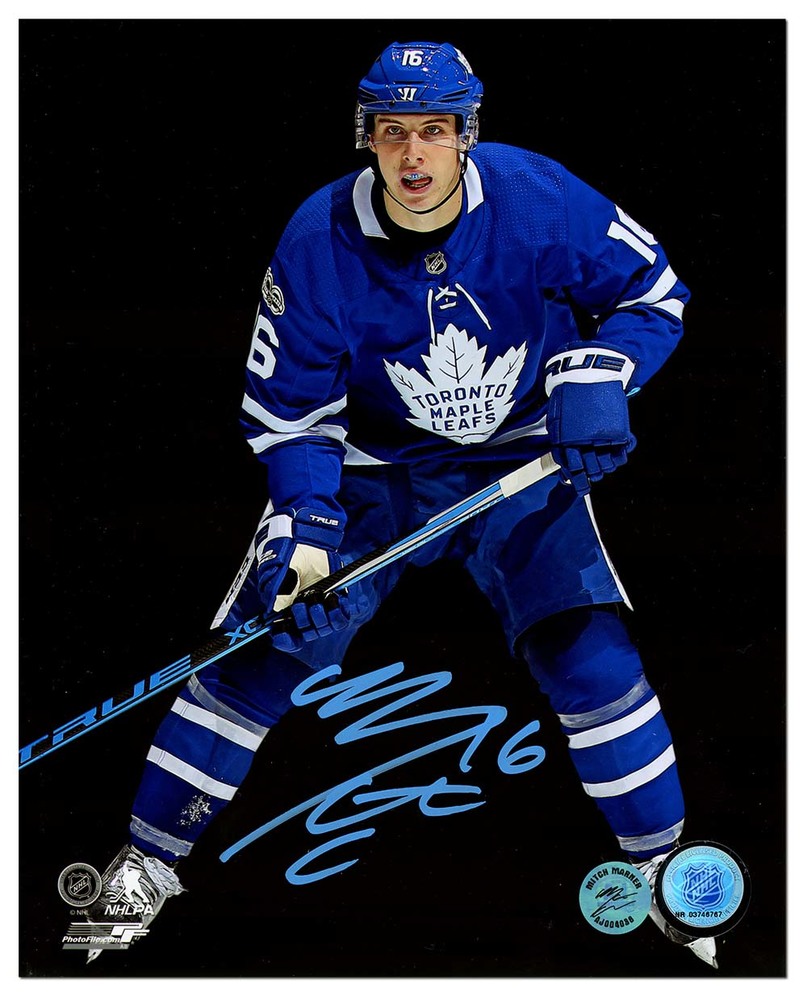 Mitch Marner Toronto Maple Leafs Autographed Blackout 8x10 Photo - NHL ...