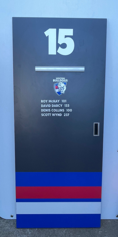 Player Locker Room Door - #15 | Bulldogs Shop Auctions