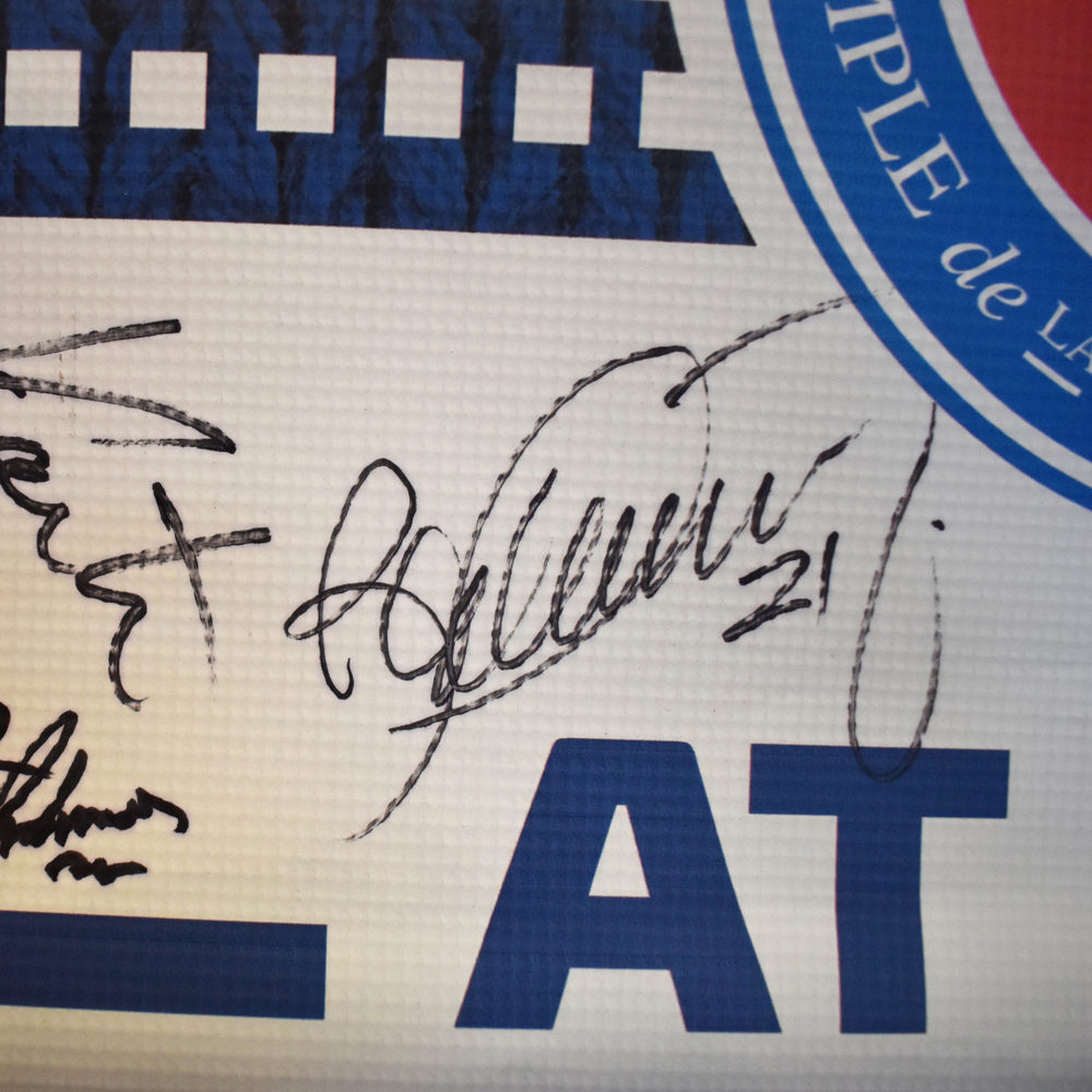 Autographed Toronto Maple Leafs Centennial Street Banner - NHL Auctions