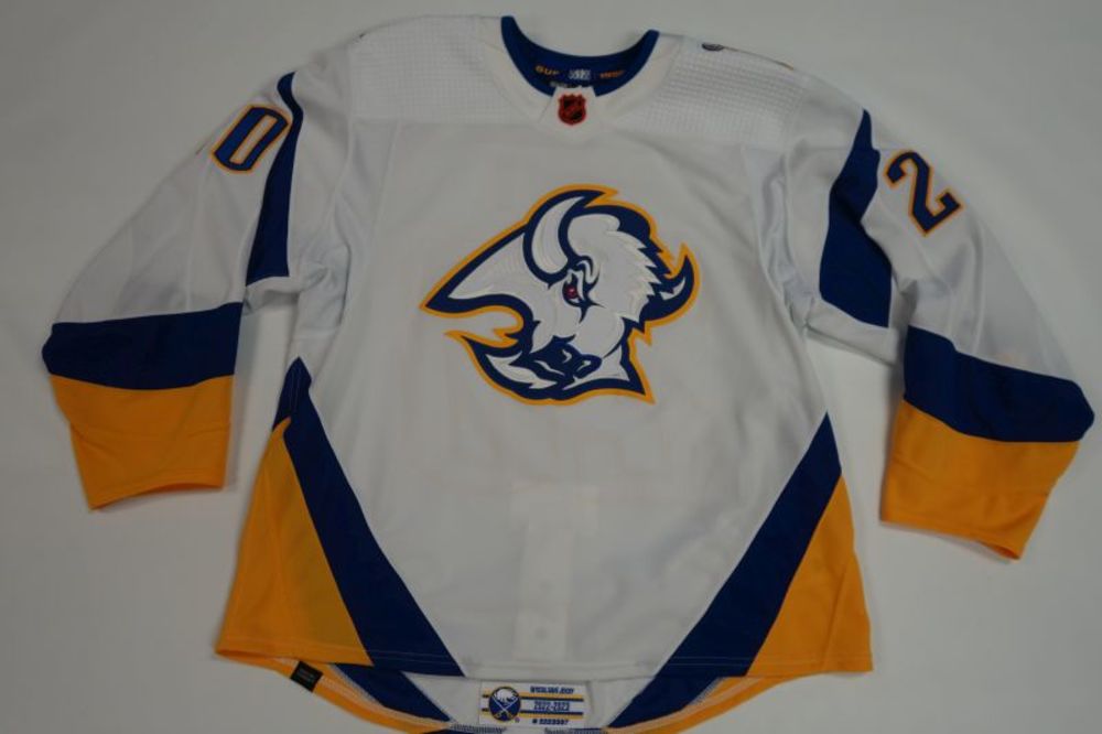 Lawrence Pilut 2022-23 Buffalo Sabres Set 1 Reverse Retro Jersey - NHL ...