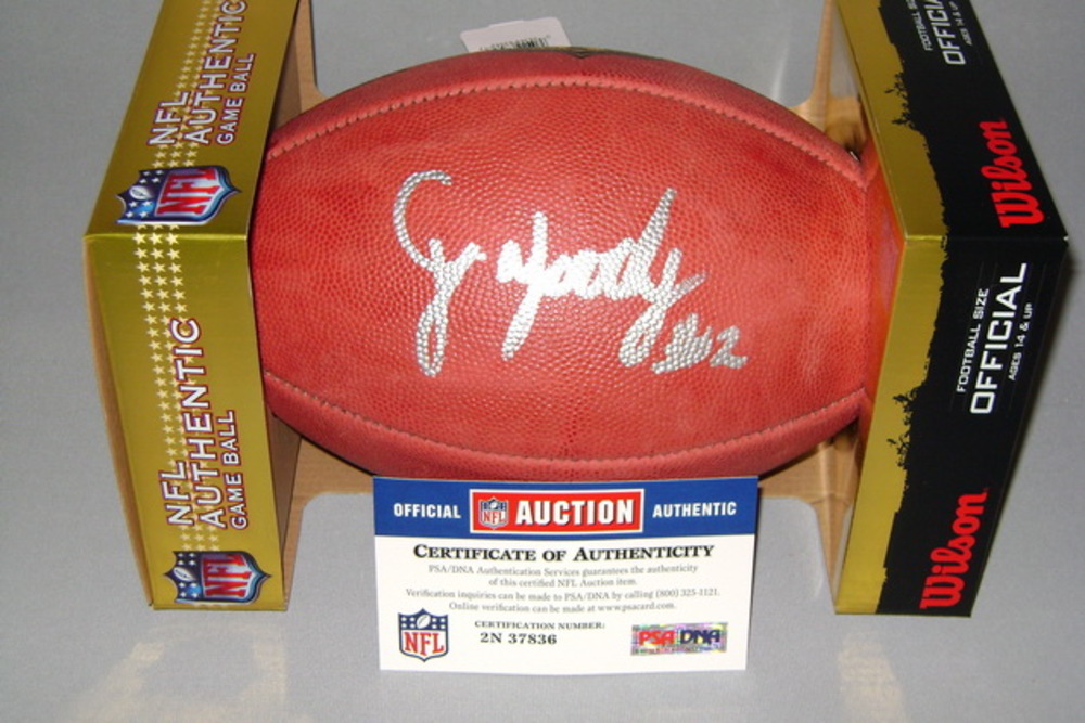 NFL - JOSEPH YEARBY SIGNED AUTHENTIC FOOTBALL | The official auction ...