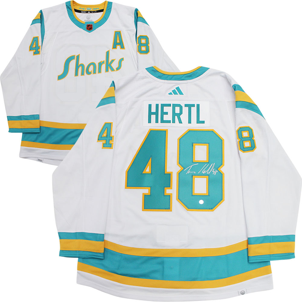 Tomas Hertl Autographed San Jose Sharks adidas Reverse Retro Pro Jersey ...