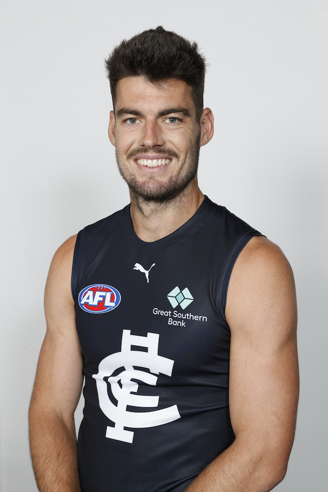 2022 AFL Clash Guernsey - George Hewett | The Carlton Shop Auctions