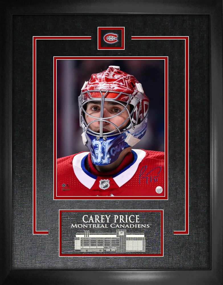 Carey Price - Signed 8x10 Etched Mat Canadiens Close-Up - NHL Auctions