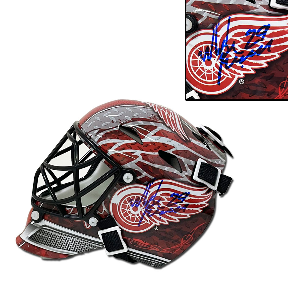 MIKE VERNON Signed Detroit Red Wings Mini Mask - NHL Auctions