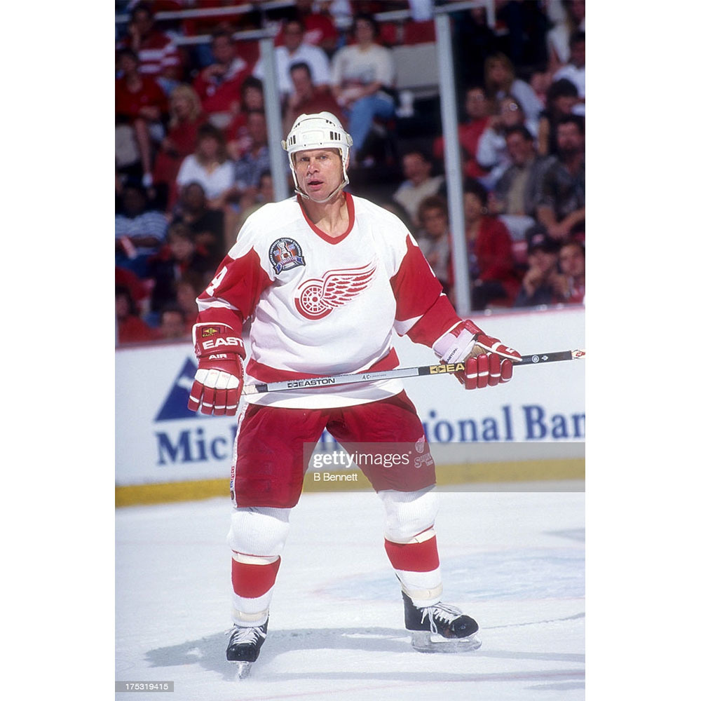 Mark Howe 1995 Stanley Cup Final Game-Used Detroit Red Wings CCM Helmet ...