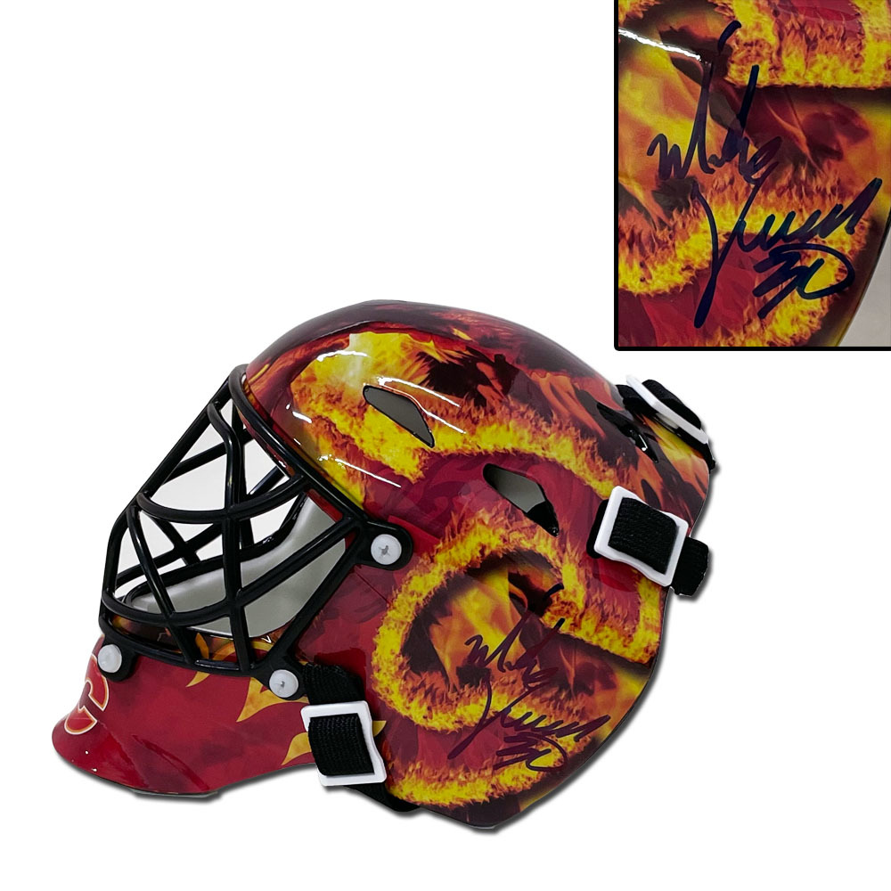 MIKE VERNON Signed Calgary Flames Mini Mask - NHL Auctions