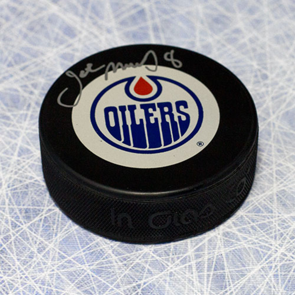 Joe Murphy Edmonton Oilers Autographed Hockey Puck - NHL Auctions