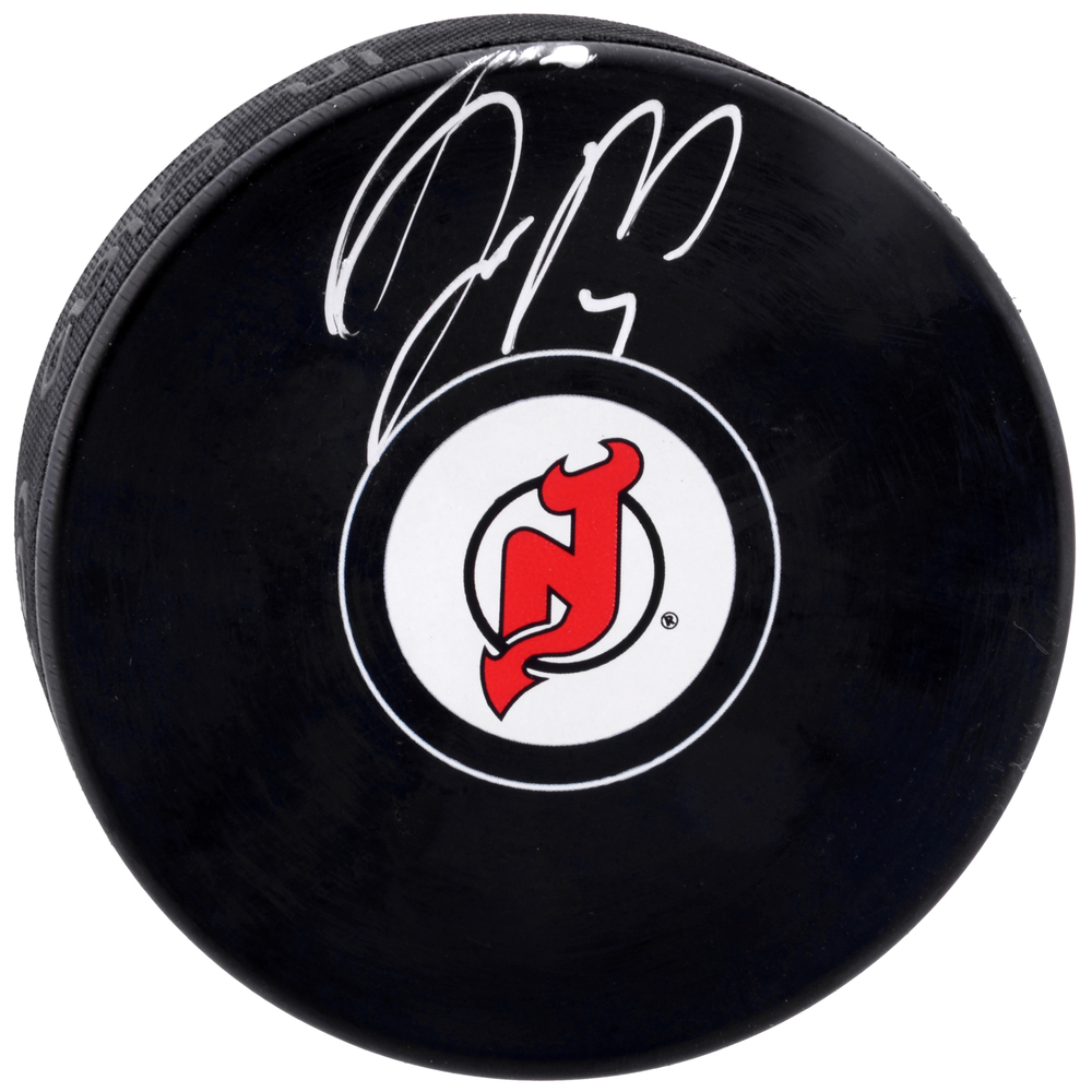 Jon Merrill New Jersey Devils Autographed Hockey Puck - NHL Auctions