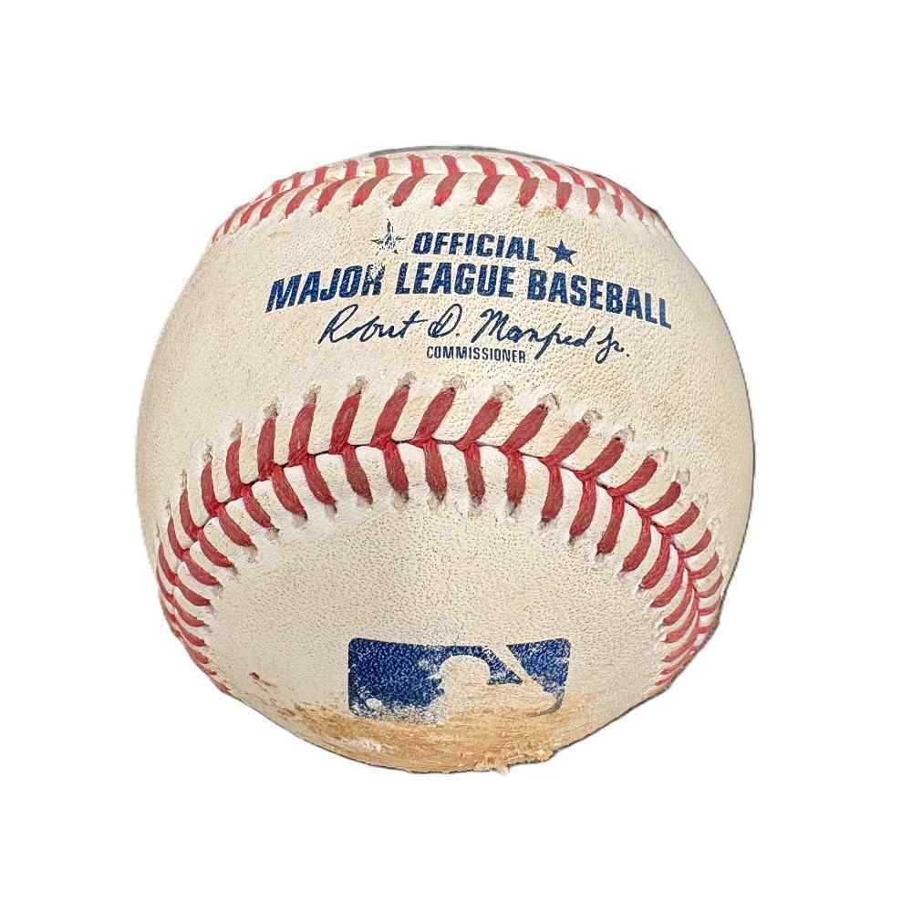 Game Used Baseball: Trey Yesavage strikes out Brandon Lowe - Trey ...