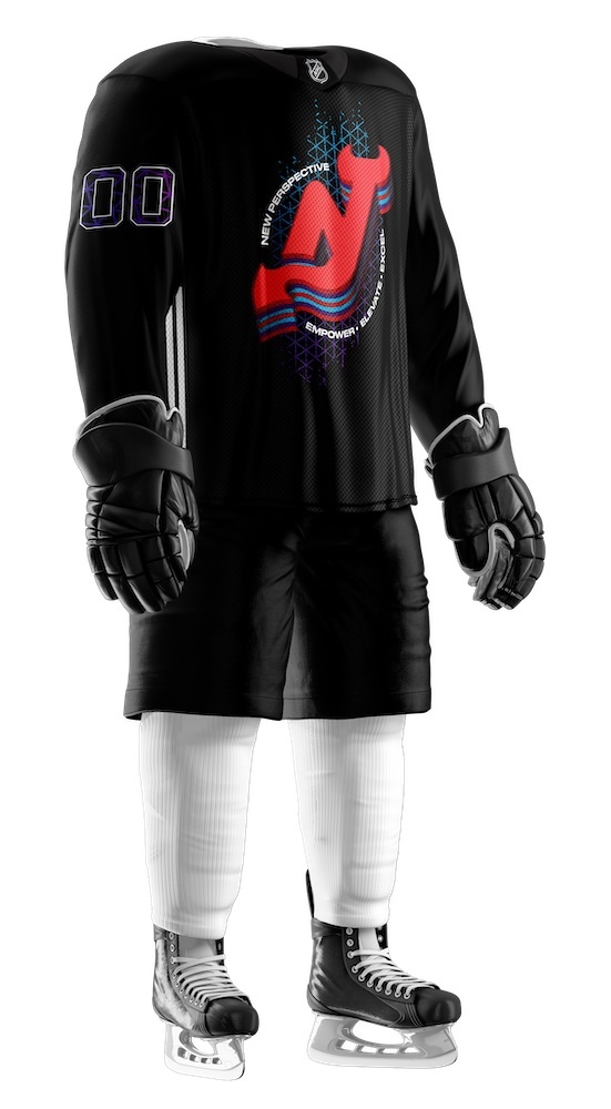 NJ Devil Mascot #00 Autographed 2023-24 Gender Equality Specialty ...