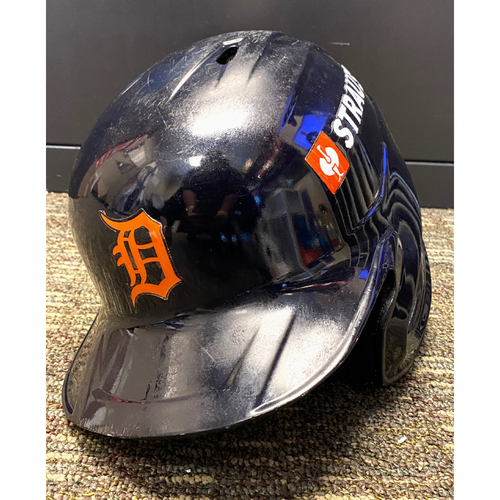 Matt Vierling #8 Game-Used Detroit Tigers 2024 Road Batting Helmet ...