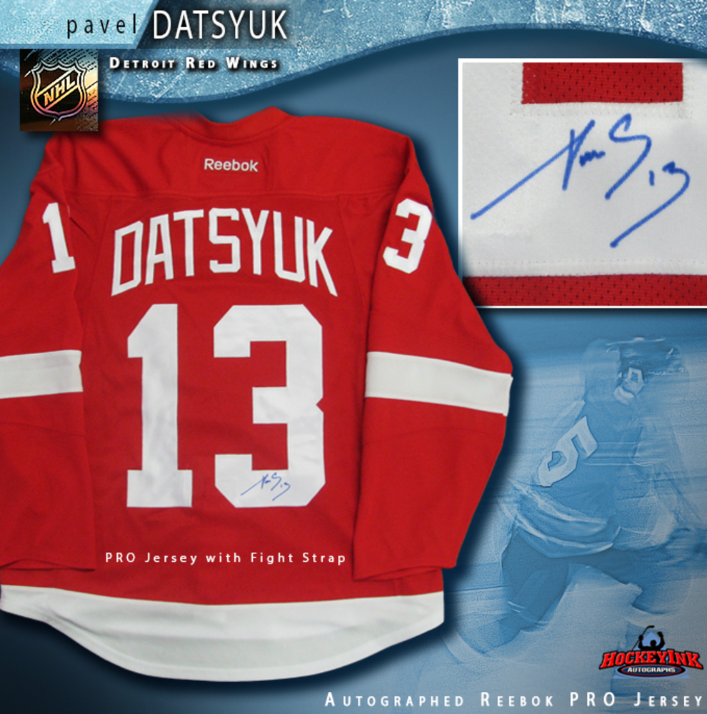 PAVEL DATSYUK Signed Detroit Red Wings Red Reebok PRO Jersey - NHL Auctions