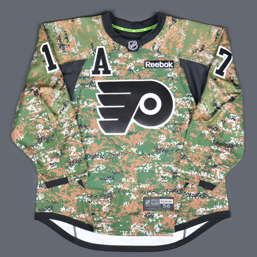 Wayne Simmonds - Philadelphia Flyers - Military Appreciation Warmup ...