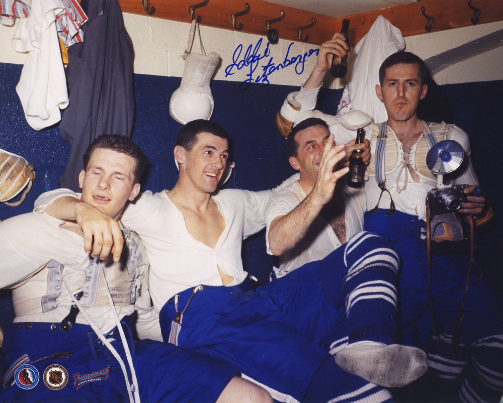 ED LITZENBERGER Toronto Maple Leafs SIGNED 8x10 Photo - NHL Auctions