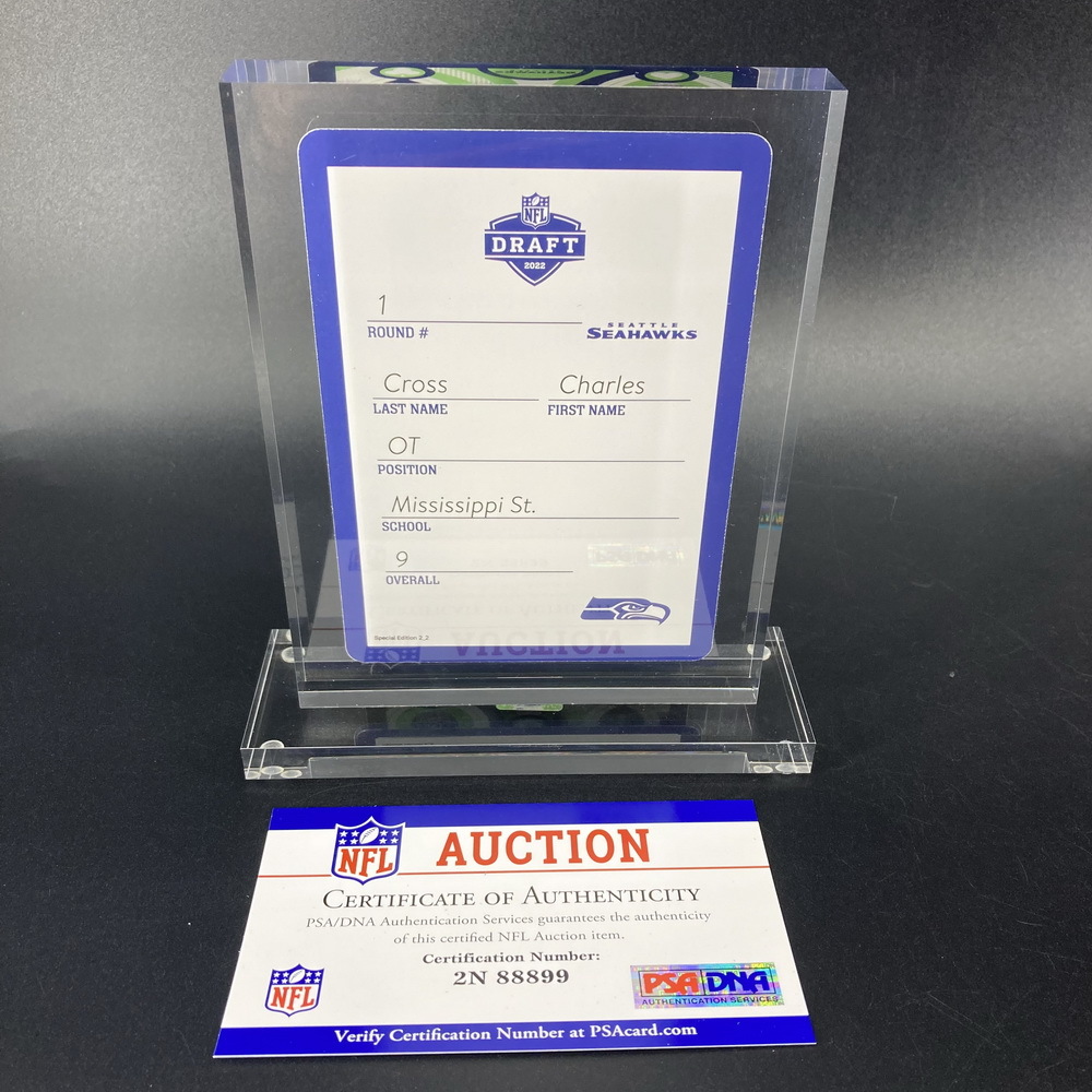 NFL - Seahawks Charles Cross Special Edition 2022 Draft Card # 2 of 2 ...