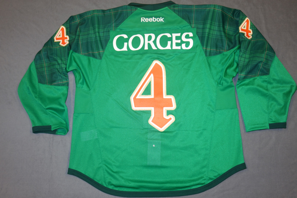 Josh Gorges St. Patricks Day Jersey - NHL Auctions