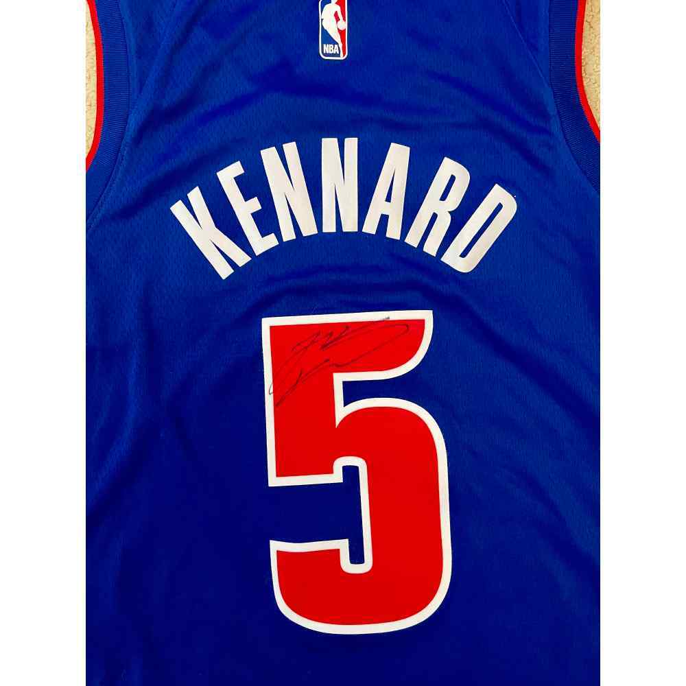 Luke Kennard Autographed Detroit Pistons #5 Jersey and Lisa Leslie ...