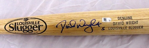 David Wright Autographed Blonde Louisville Slugger Bat | MLB Auctions