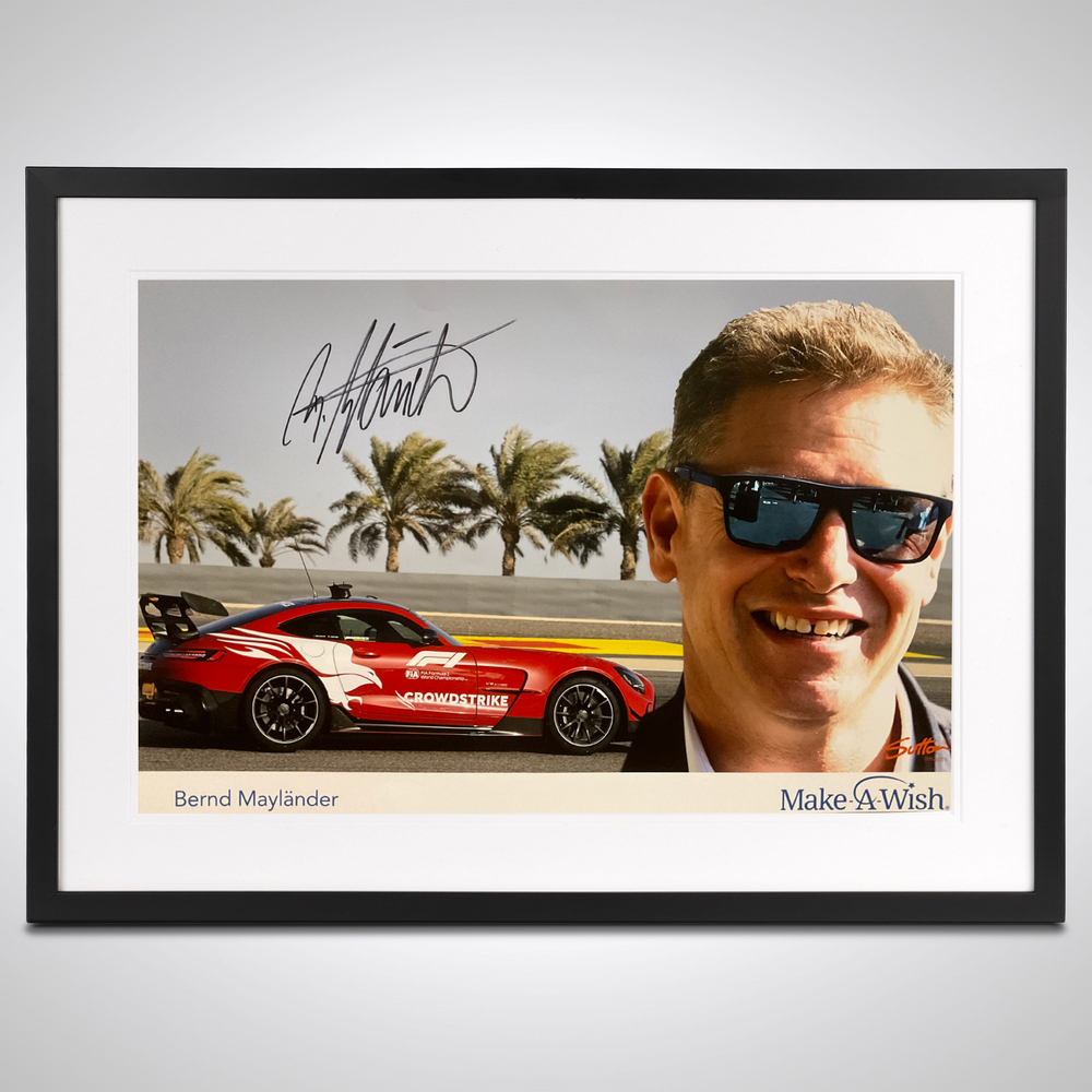 Bernd Mayländer Signed Picture - Make-A-Wish | F1 Authentics