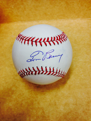 Reds Hall of Fame: Tom Browning Autographed Baseball | MLB Auctions