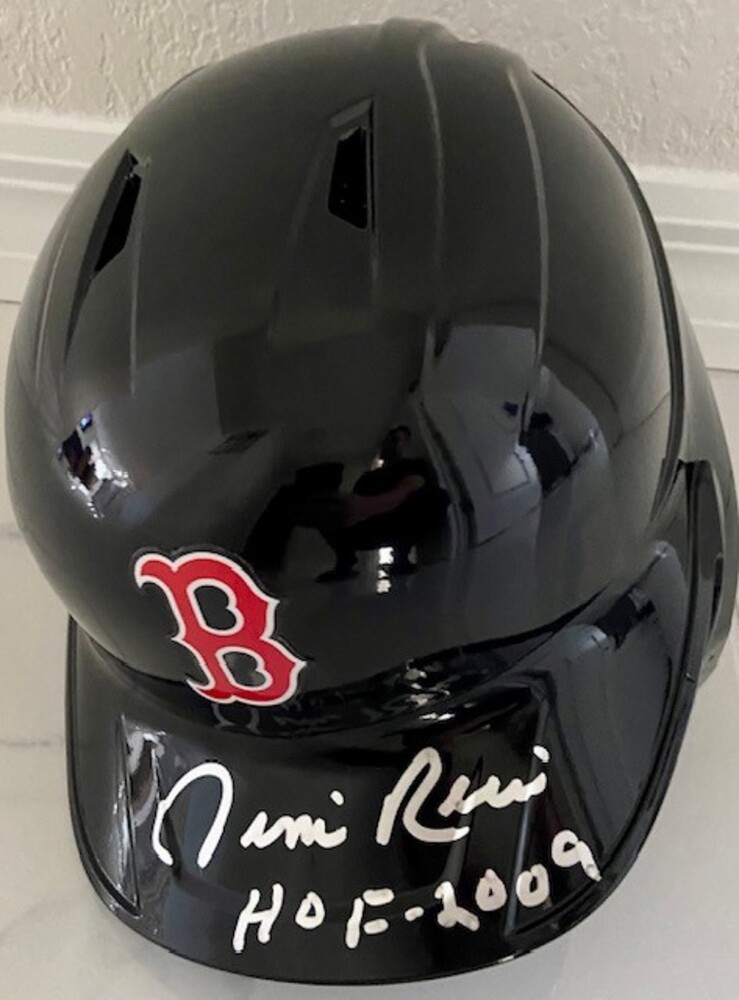 Jim Rice Autographed "HOF 2009" Red Sox Helmet | MLB Auctions