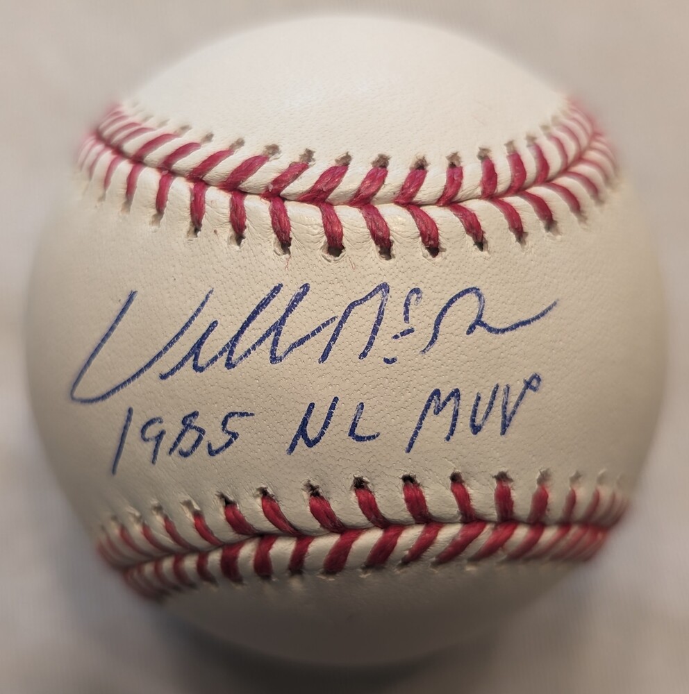 Willie McGee Autographed "1985 NL MVP" Baseball | MLB Auctions