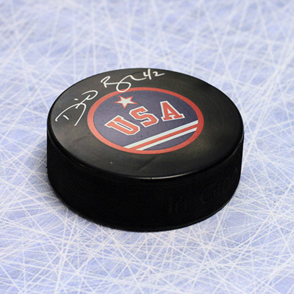 David Backes Team USA Autographed Hockey Puck *St. Louis Blues* - NHL ...