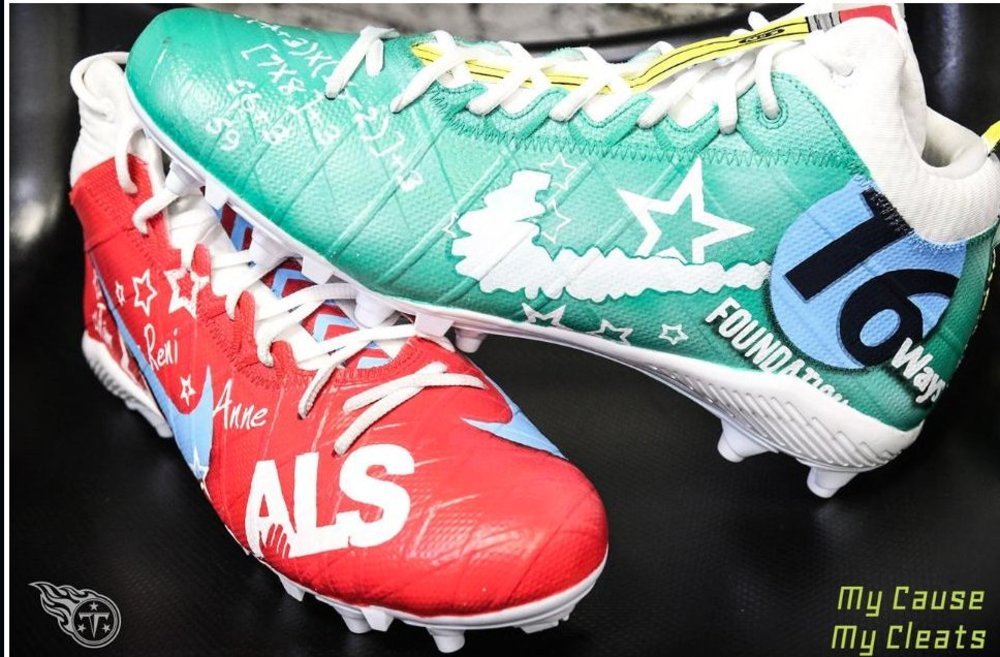 MY CAUSE MY CLEATS - Titans Wesley Woodyard CLEATS (Week 13 2017) | The ...