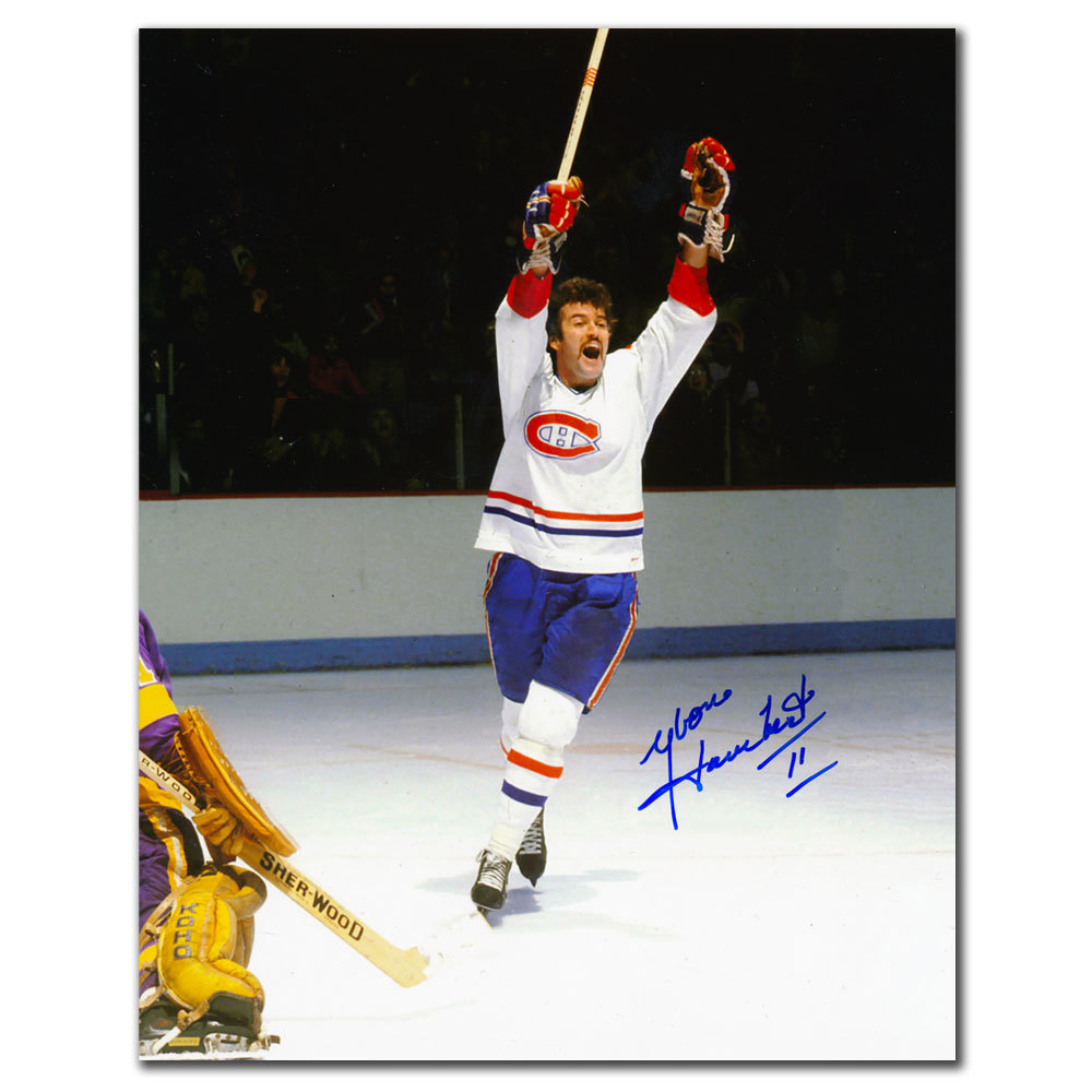 Yvon Lambert Montreal Canadiens GOAL CELEBRATION Autographed 8x10 - NHL ...