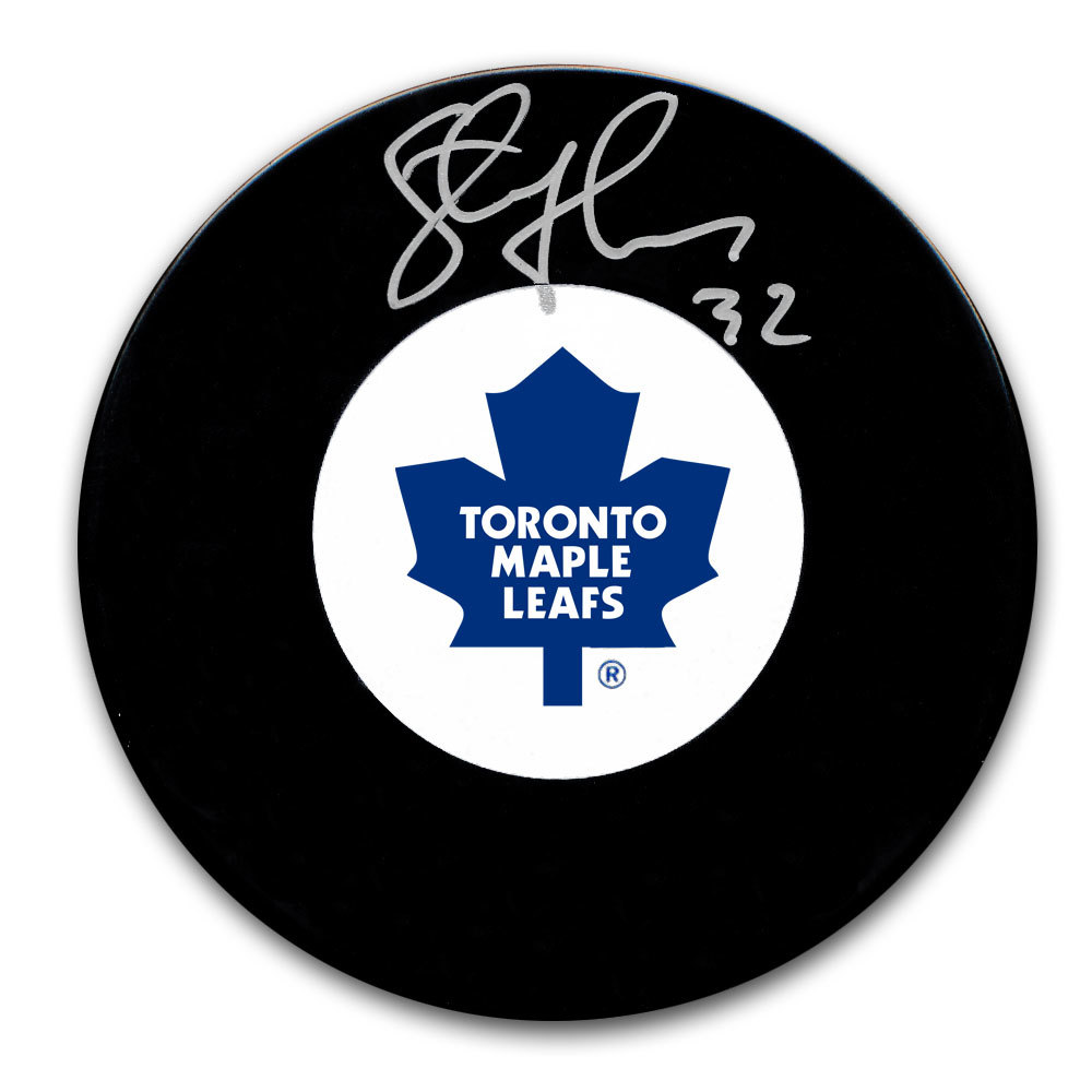 Steve Thomas Toronto Maple Leafs Autographed Puck - NHL Auctions