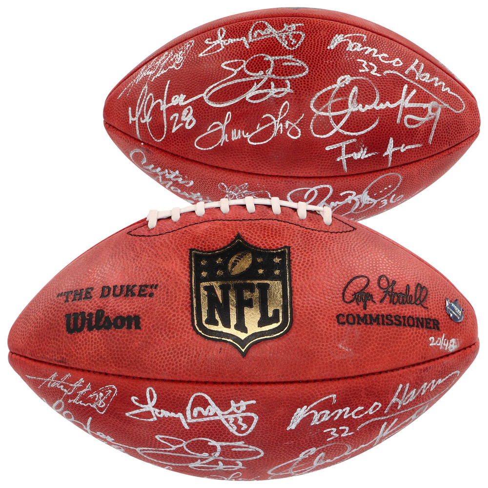 NFL Running Back Greats Autographed Wilson Duke Pro Football with 5 ...