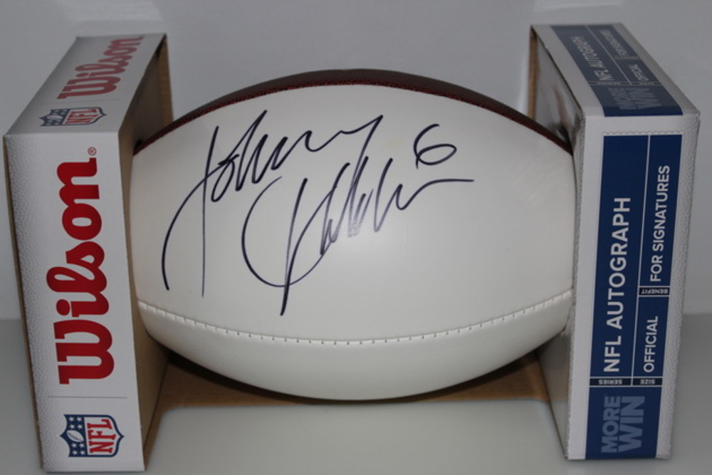 NFL - RAMS JOHNNY HEKKER SIGNED PANEL BALL | The official auction site ...