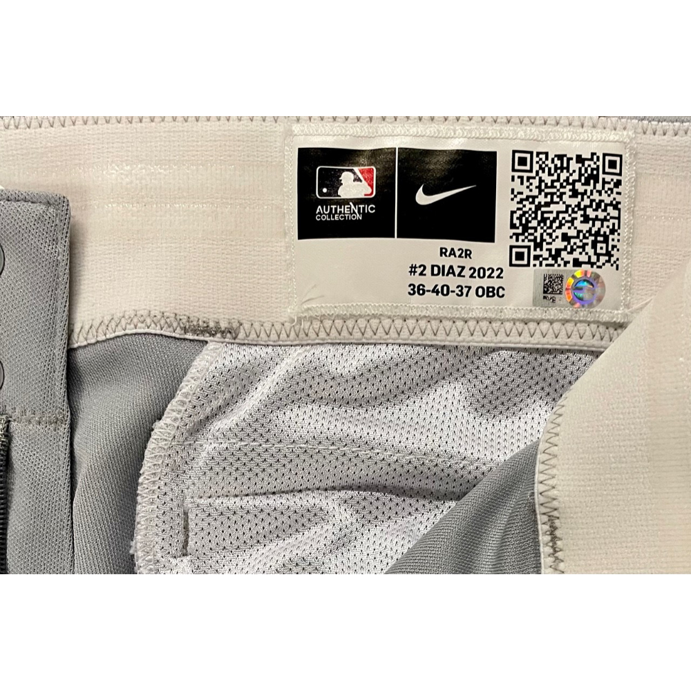 Team Issued Gray Pants: Yandy Diaz #2 - 2022 Season | Tampa Bay Rays ...