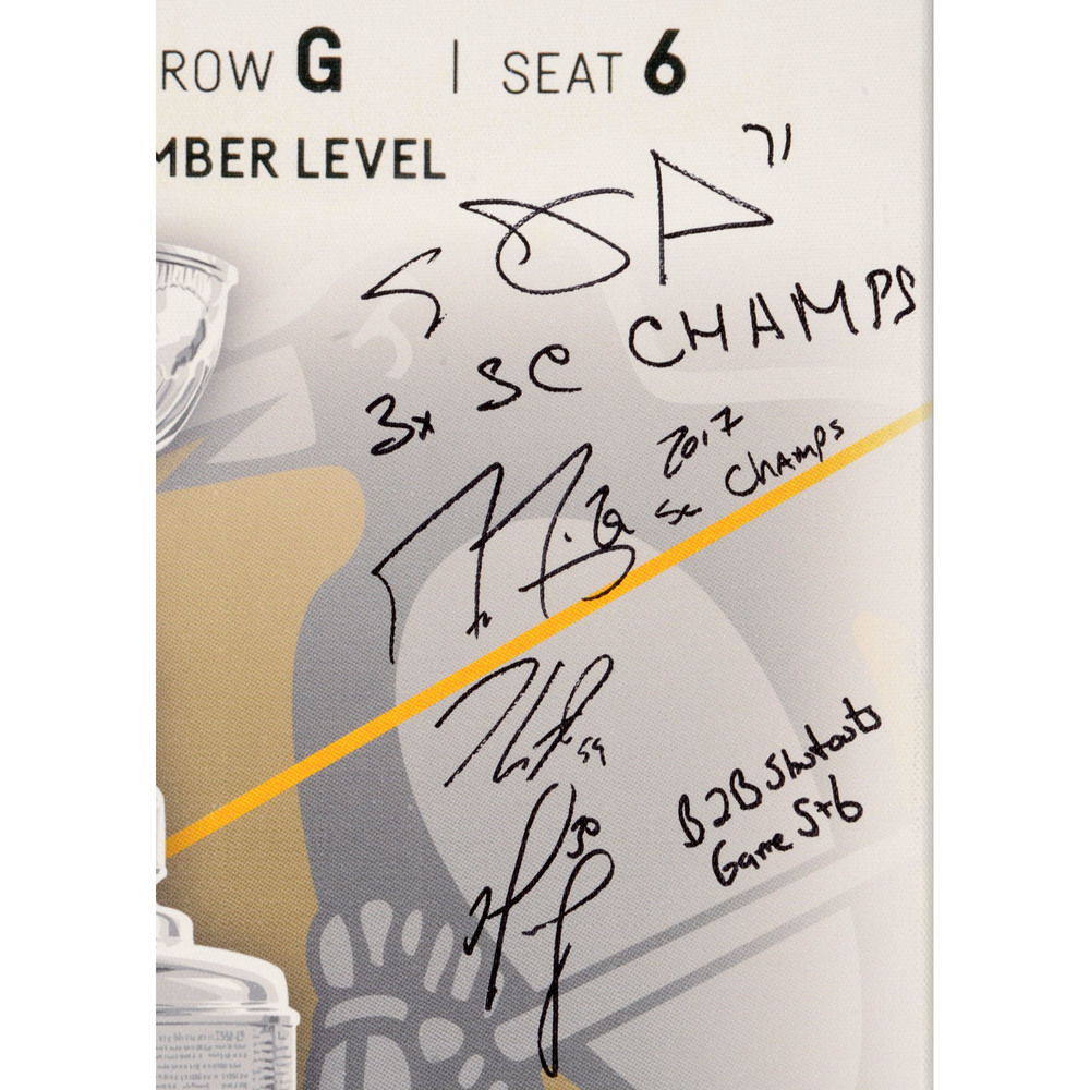 Pittsburgh Penguins Autographed 2017 Stanley Cup Final Game 1 Mega ...
