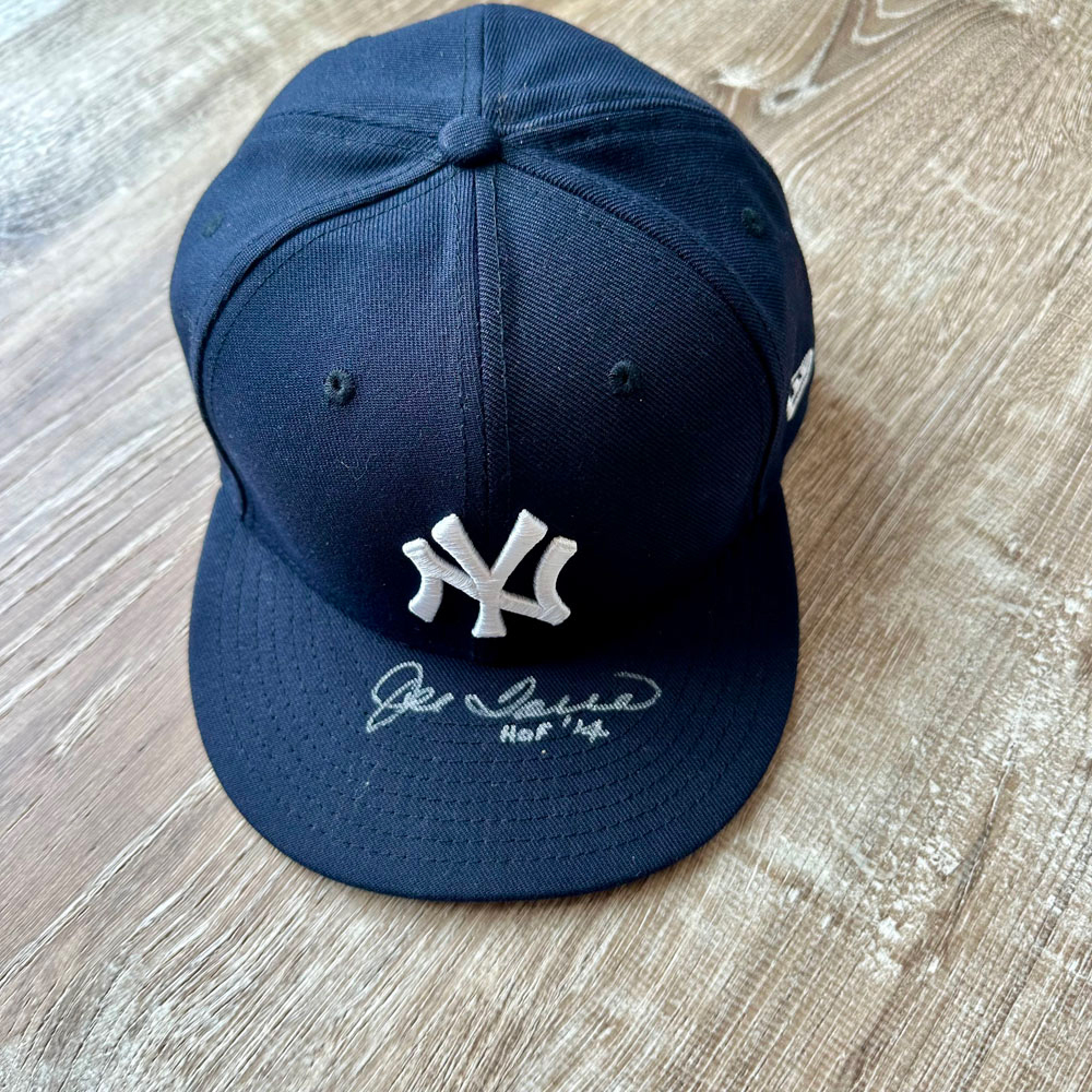 UMPS CARE AUCTION: Joe Torre Signed New York Yankees Baseball Cap, Size ...
