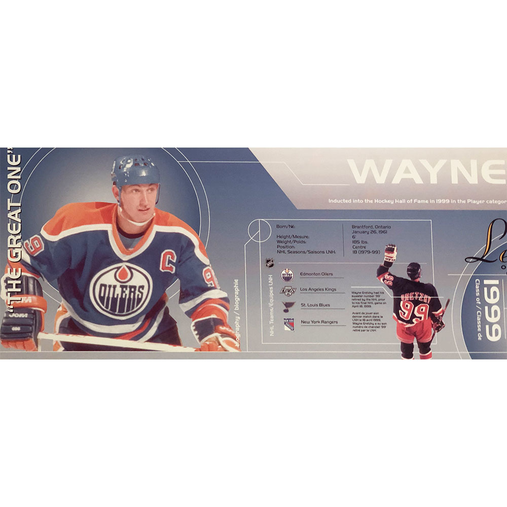 Wayne Gretzky Legends of Hockey Display Board Once on Exhibit at the ...