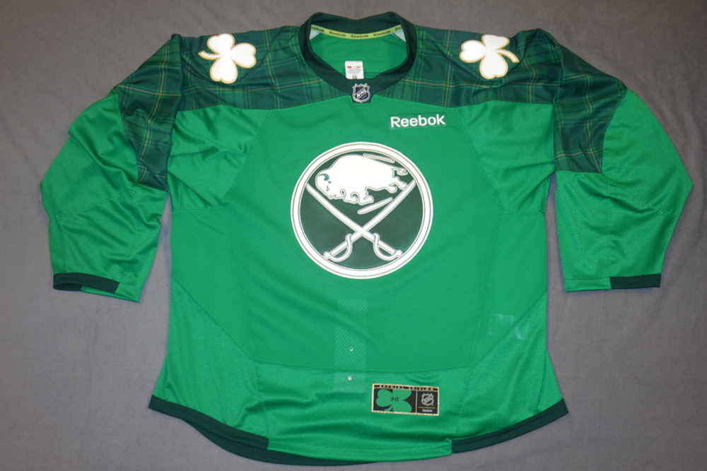 Jake McCabe St. Patricks Day Jersey - NHL Auctions
