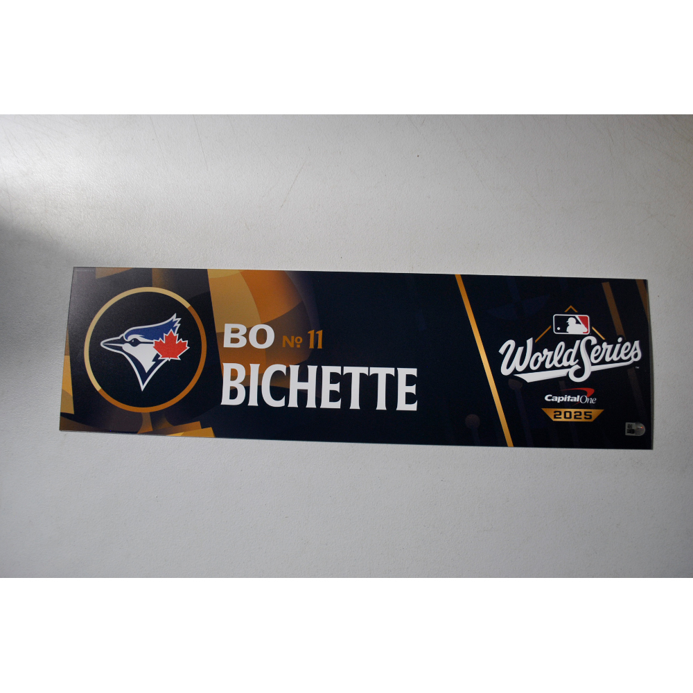 2025 World Series - Toronto Blue Jays Game-Used Locker Tag - Bo ...