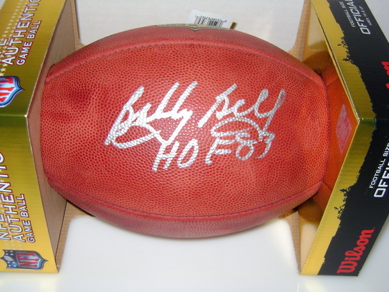 HOF - CHIEFS BOBBY BELL SIGNED AUTHENTIC FOOTBALL | The official ...