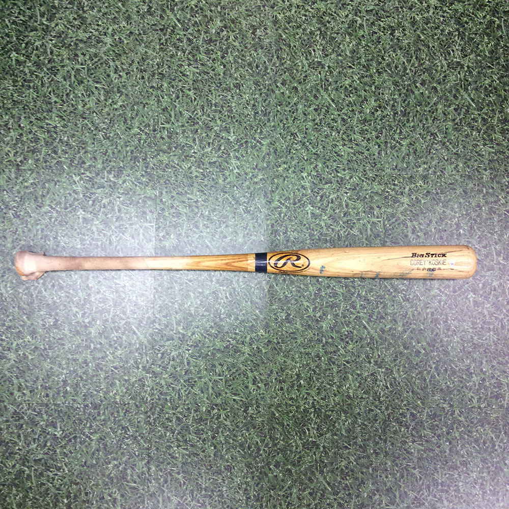 Brewers Charity Auction: Corey Koskie Game-Used Cracked Bat BB071654 ...