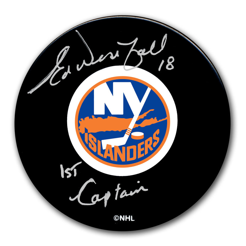 Ed Westfall New York Islanders 1st Captain Autographed Puck - NHL Auctions