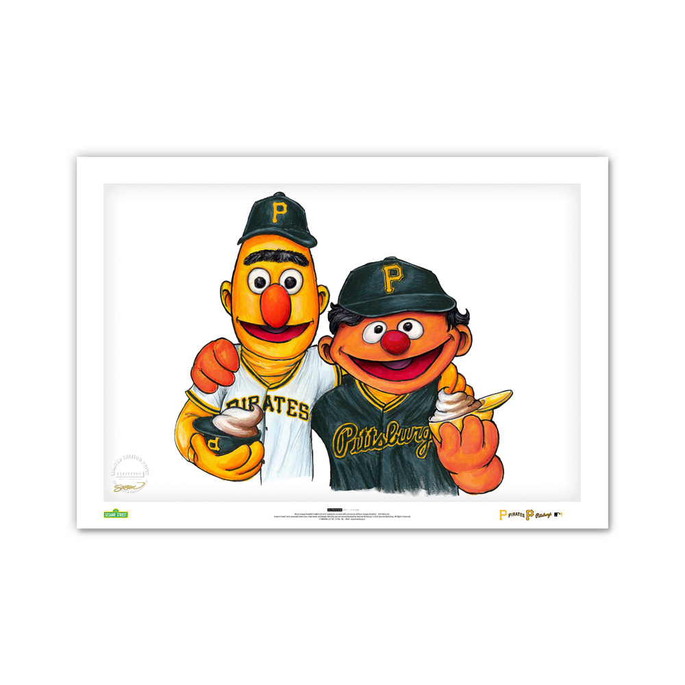 Bert & Ernie - Pittsburgh Pirates - Limited Edition Print of 100 by ...