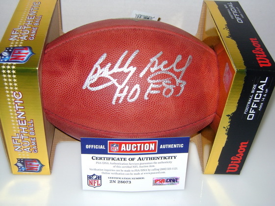 HOF - CHIEFS BOBBY BELL SIGNED AUTHENTIC FOOTBALL | The official ...